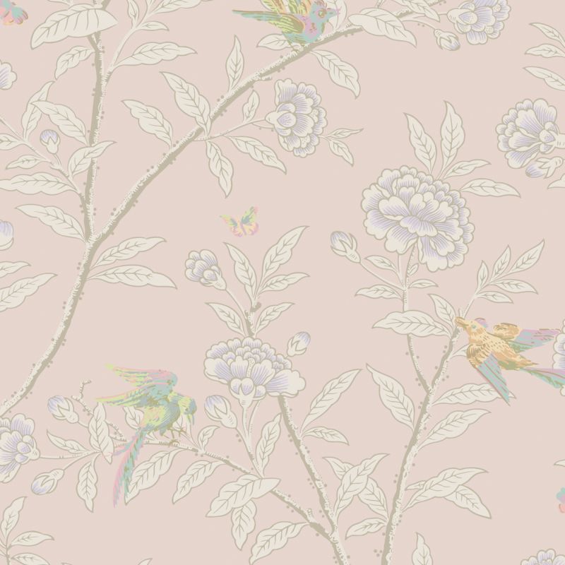 interior library - Roseberry with Birds 127/4020 COLE & SON